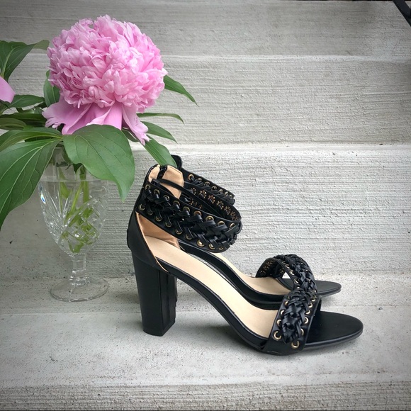 AliExpress | Shoes | Nwot Chunky Heel Braided Ankle Strap Pump Faux ...